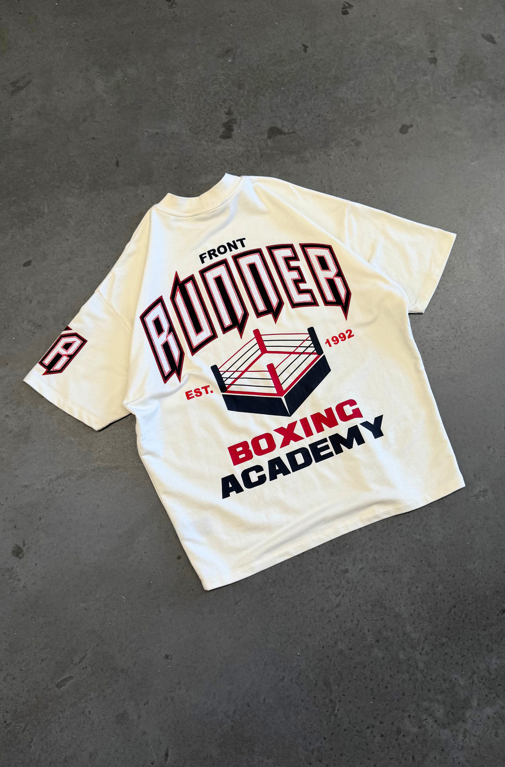 Boxing Academy Tee - Vanilla – Front Runner